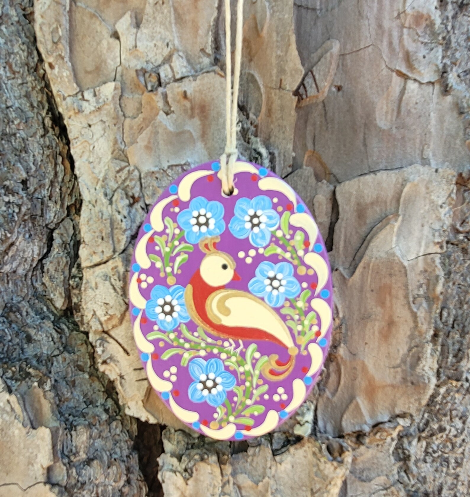 Bavarian Folk Art Ornament, German Folk Art, Distelfink Ornament ...