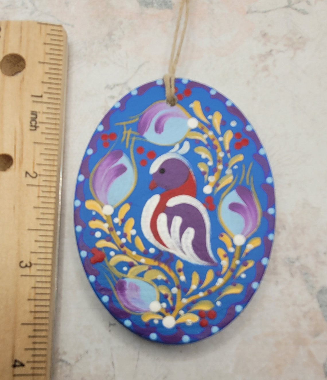 Bavarian Folk Art Ornament, German Folk Art, Distelfink Ornament ...