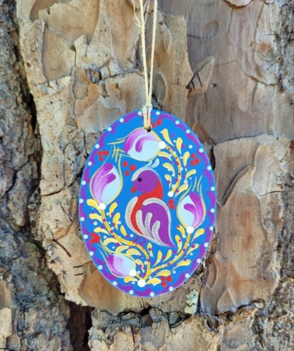 Bavarian Folk Art Ornament, German Folk Art, Distelfink Ornament ...