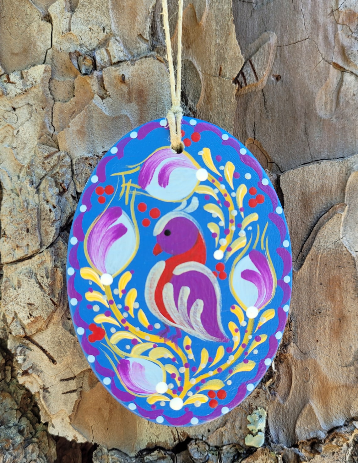 Bavarian Folk Art Ornament, German Folk Art, Distelfink Ornament ...