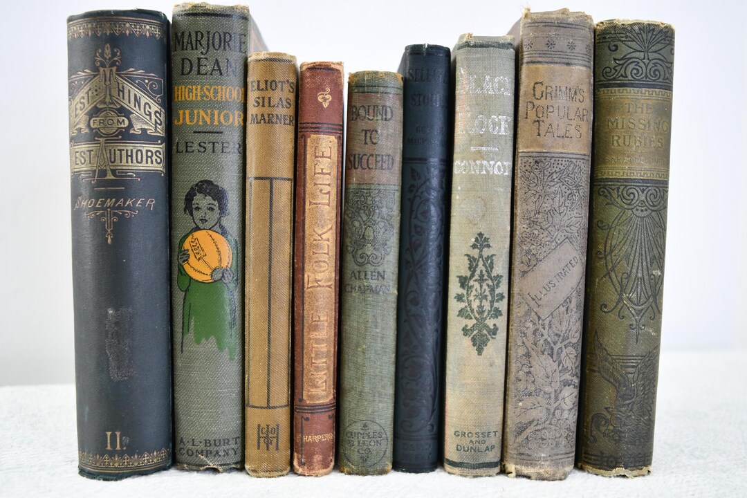 Victorian Edwardian Books Lovers Decorative Bindings 1800s 1900s Choice ...