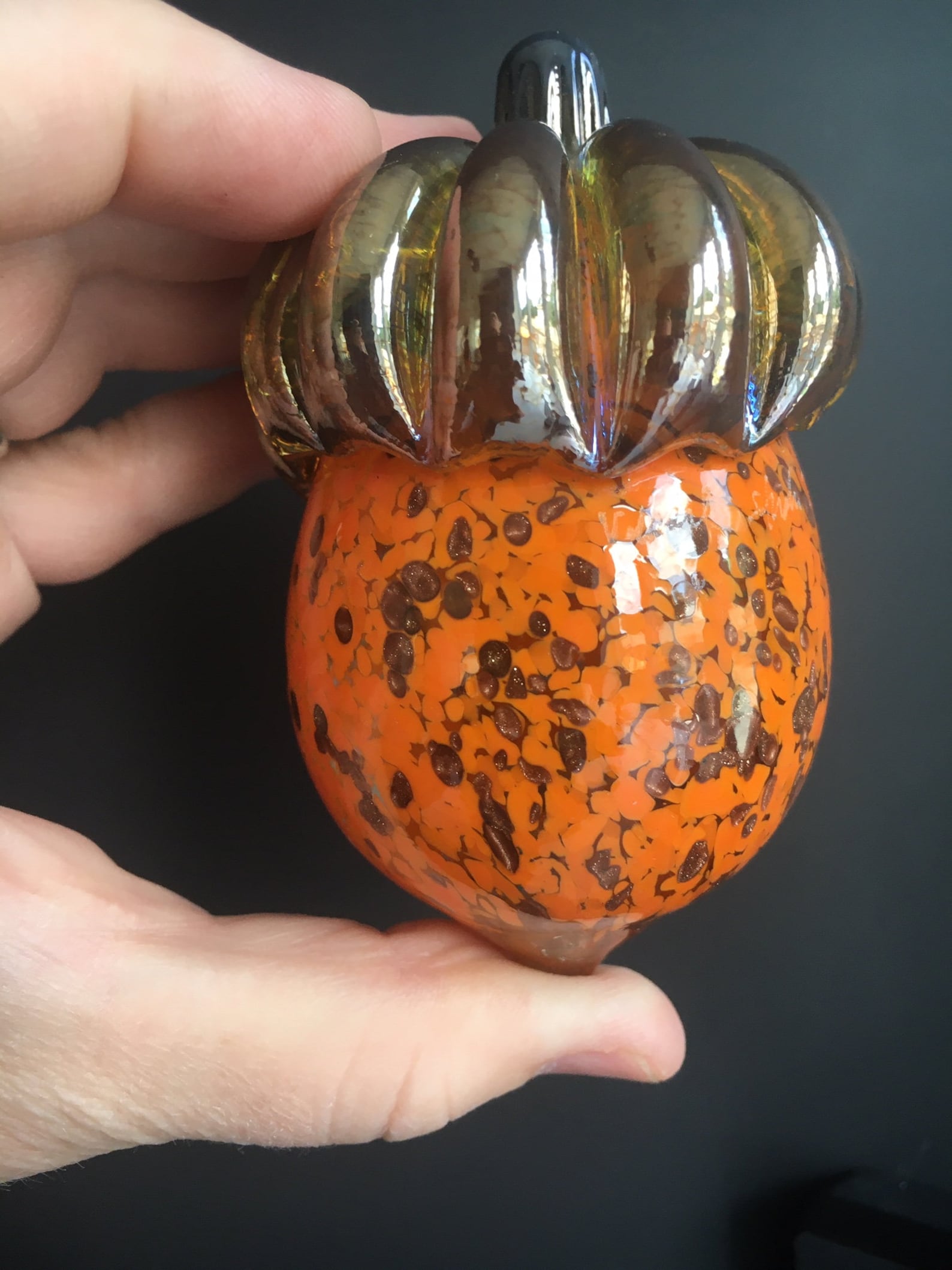 Hand Blown Glass Acorn Paperweights - Etsy