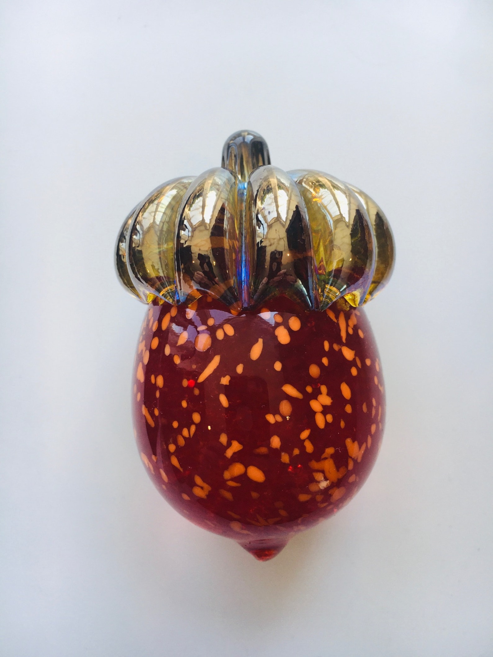 Hand Blown Glass Acorn Paperweights - Etsy