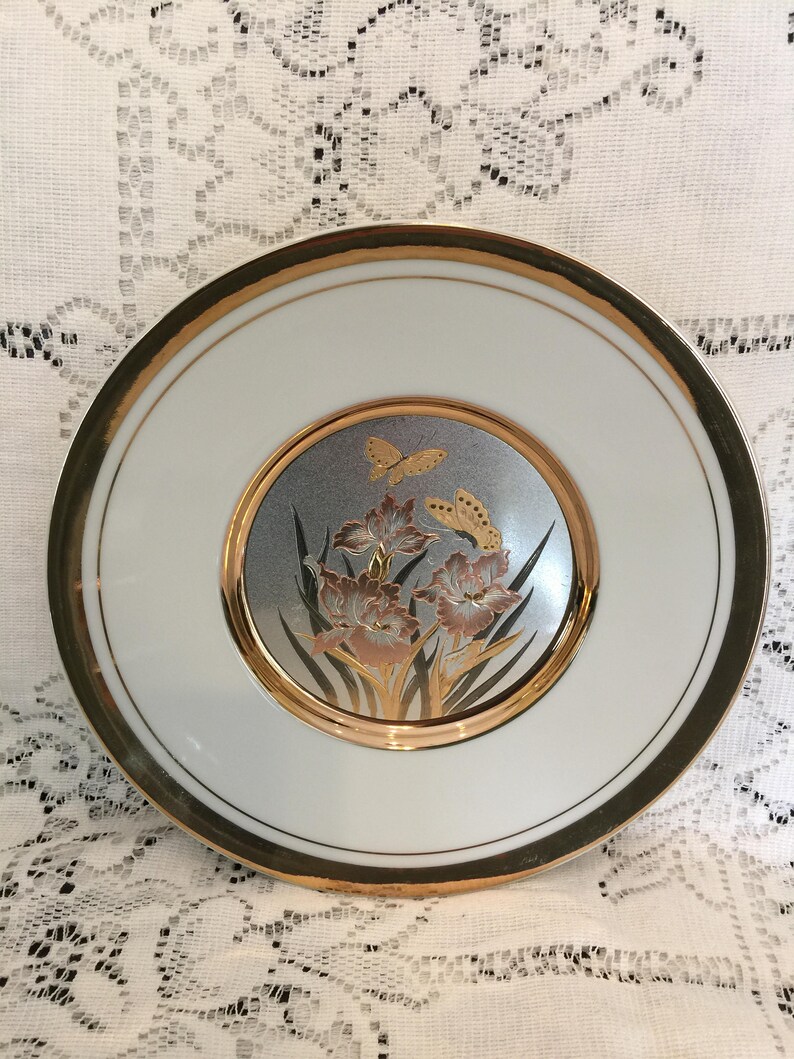 CHOKIN Original Dynasty Gallery Set of 2 Plates 24kt Gold - Etsy