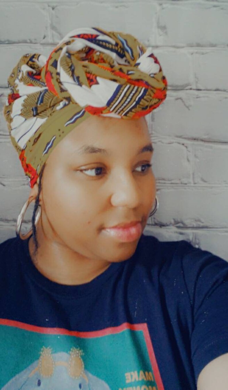 Queen Head Wrap Turban Scarf Juneteenth XL Size - Etsy