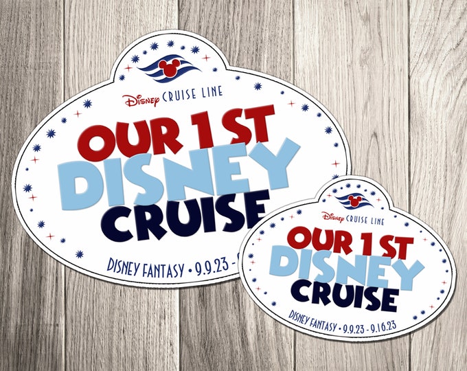 Our 1st Disney Cruise Ship Name Tag Family Magnet Personalized Disney ...