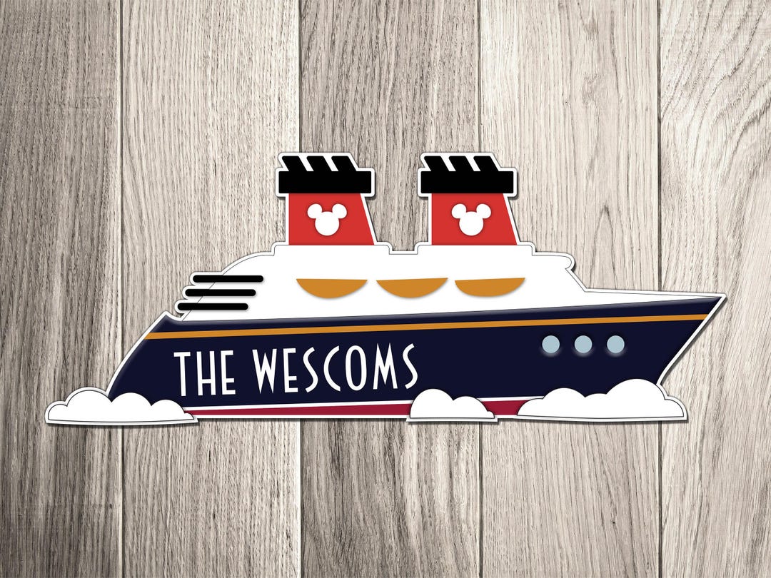 Disney Cruise Ship Family Magnet - Personalized Cruise Magnet - Disney ...