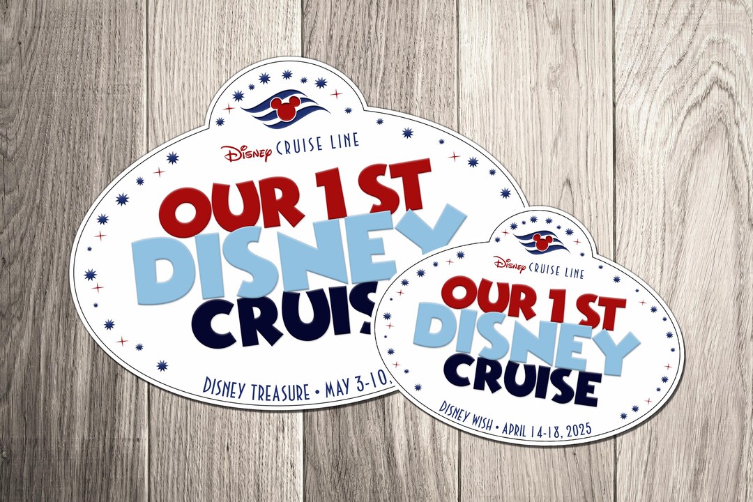 Our 1st Disney Cruise Ship Name Tag Family Magnet - Personalized Disney ...