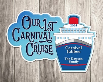 Our 1st Disney Cruise Ship Name Tag Family Magnet Personalized Disney ...