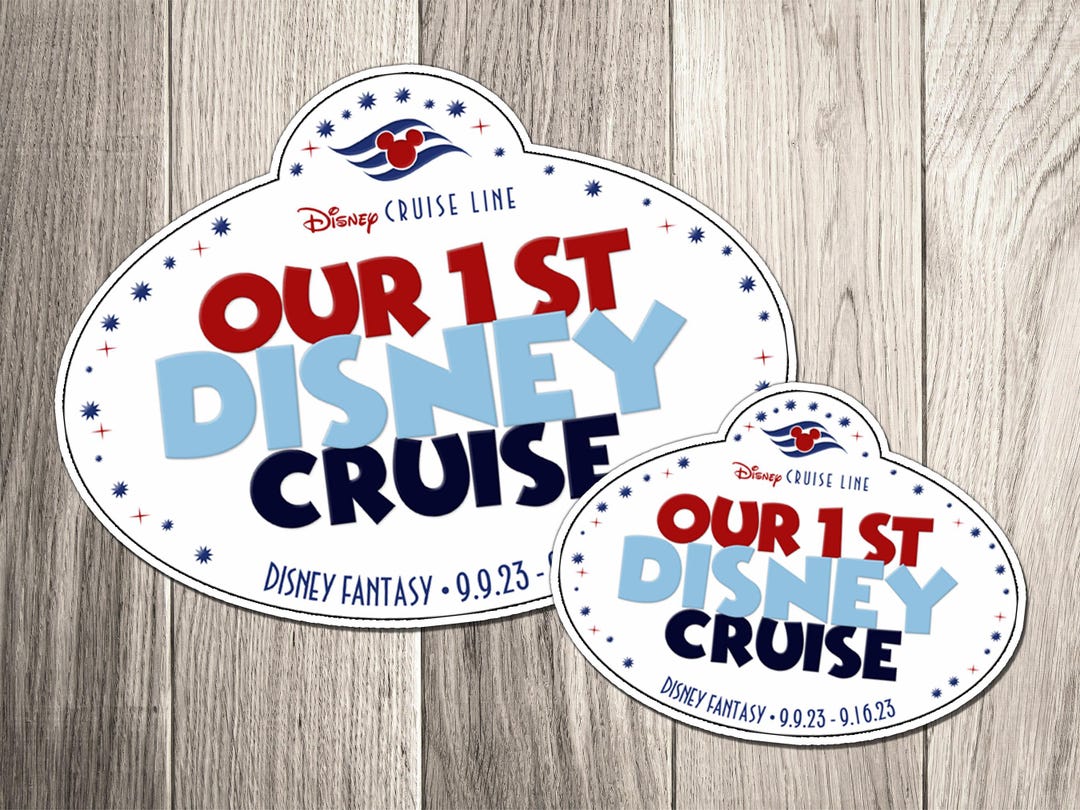 Our 1st Disney Cruise Ship Name Tag Family Magnet Personalized Disney ...