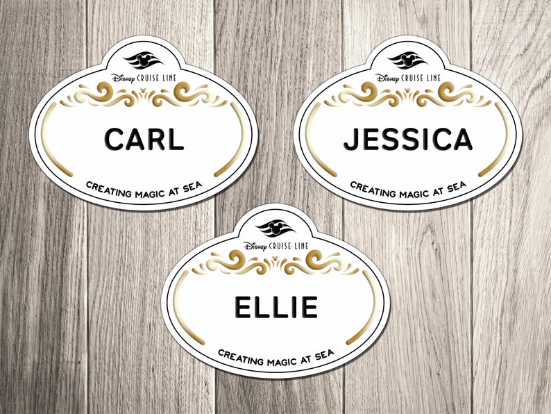 Disney Cruise Ship Name Tag Family Magnet Bundle Set - Etsy