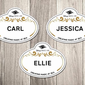 Disney Cruise Ship Name Tag Family Magnet Bundle Set - Personalized ...