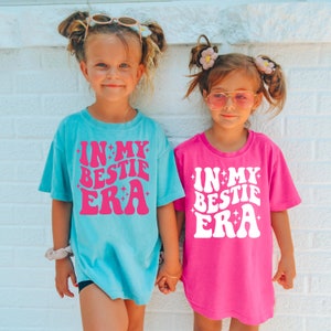 Kid's Comfort Colors Shirt, in My Bestie Era Shirt, Girl's Best Friend ...