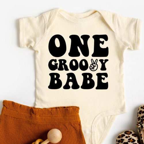 Girls First Birthday Outfit the Groovy One Baby Bodysuit 1st - Etsy