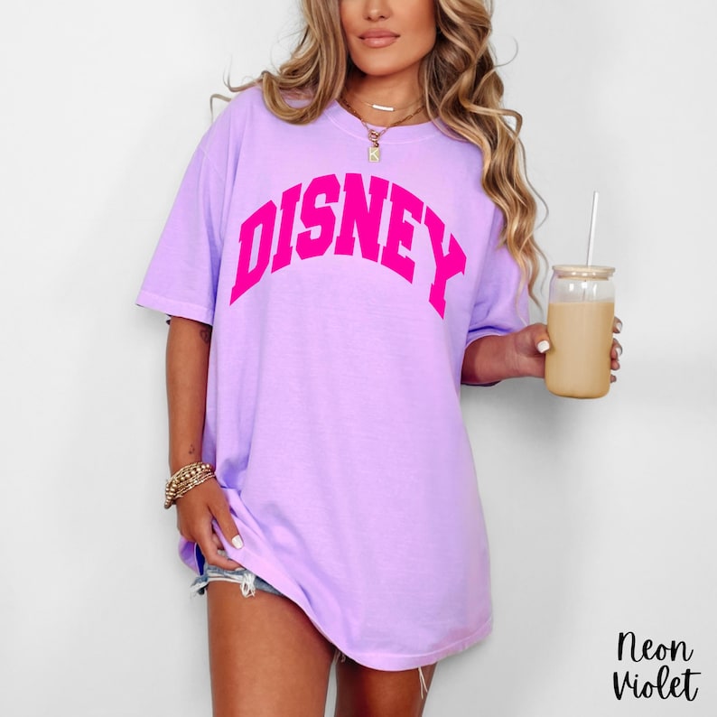 Comfort Colors Disney Shirt, Neon Disney World Shirt, Disney Vacation T ...