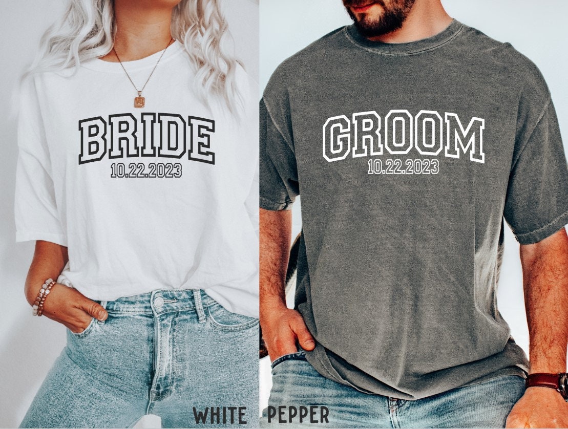 Bride and Groom Shirts Comfort Colors Shirt Bride Shirt - Etsy