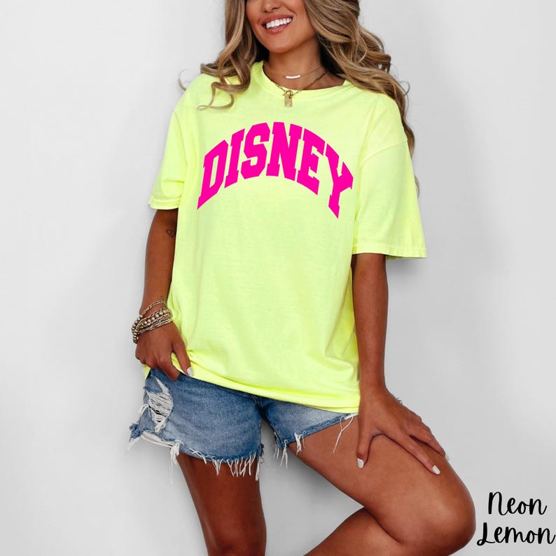 Comfort Colors Disney Shirt, Neon Disney World Shirt, Disney Vacation T ...