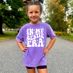 Kid's Comfort Colors Shirt, in My Bestie Era Shirt, Girl's Best Friend ...