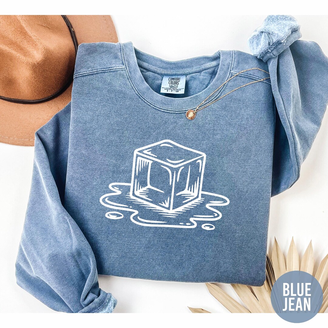 Comfort Colors Sweatshirt, Melting Ice, Anti Ice Sweater, Subtle ...