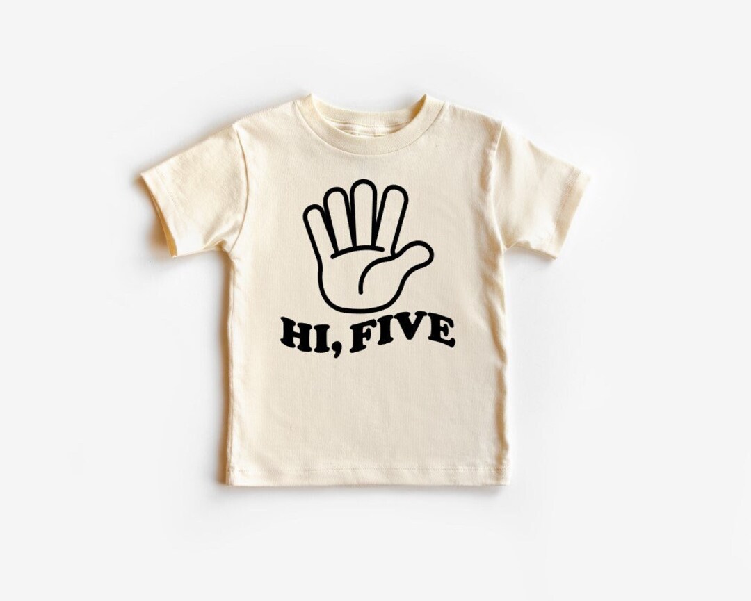 Hi Five Shirt, 5th Birthday Shirt, 5th Birthday Boy, 5th Birthday ...