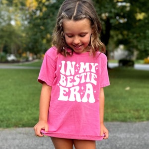 Kid's Comfort Colors Shirt, in My Bestie Era Shirt, Girl's Best Friend ...