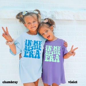 Kid's Comfort Colors Shirt, in My Bestie Era, Best Friends Shirt ...