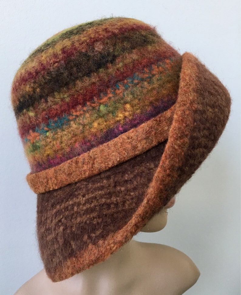 Wool Cloche Hat Women Felted Wool Hat Winter Felted Hat - Etsy
