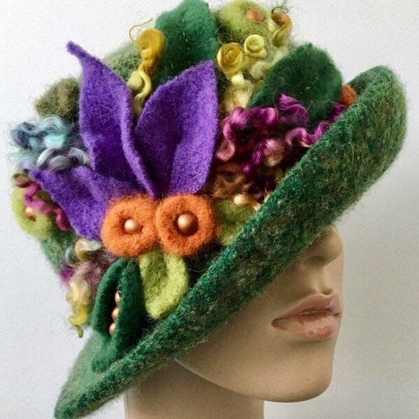 Handmade Felt Hat - Etsy