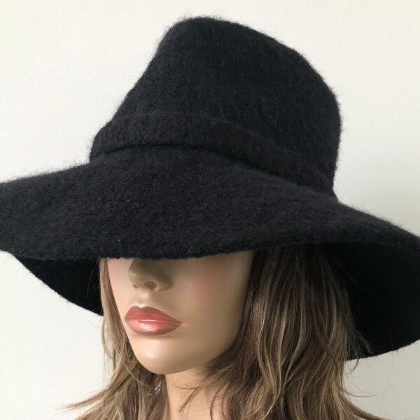 Wide Brim Fedora - Etsy