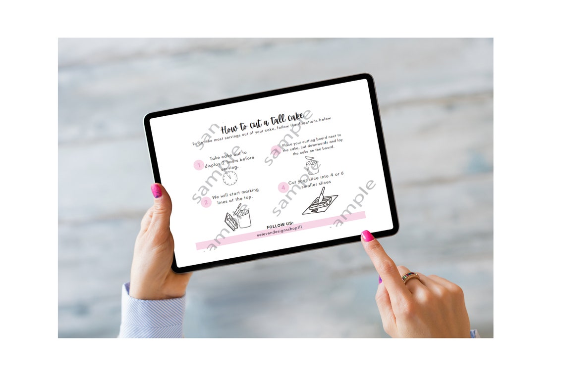 Tall Cakes Cutting Guide, Customizable Template (instant Download) - Etsy