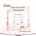How to Cut Tall Cakes Guide, Cake Guides, Cake Cutting Guide, Instant ...
