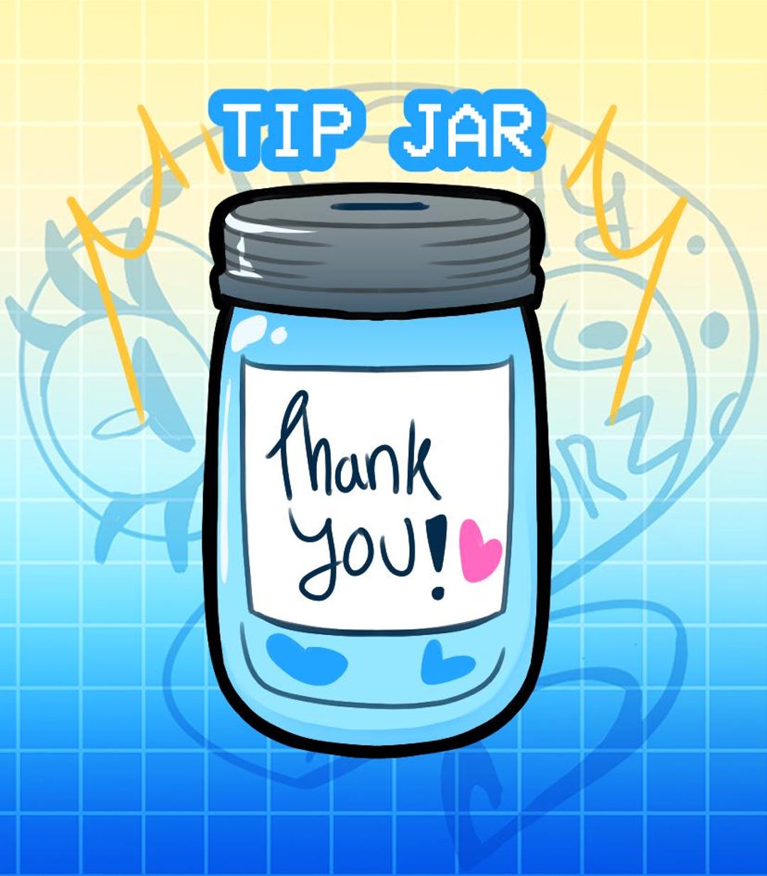 Tip Jar Emote - Blue Heart- Discord/twitch (digital Download) - Etsy