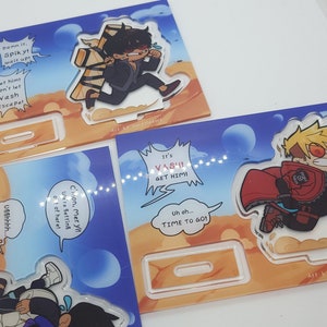 Run!-vash Wolfwood Meryl Standees -unofficial Trigun Merch - Etsy