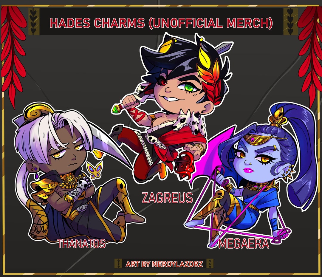HADES Charms (unofficial Merch) 2.5" Double-sided Acrylic Charms - Etsy
