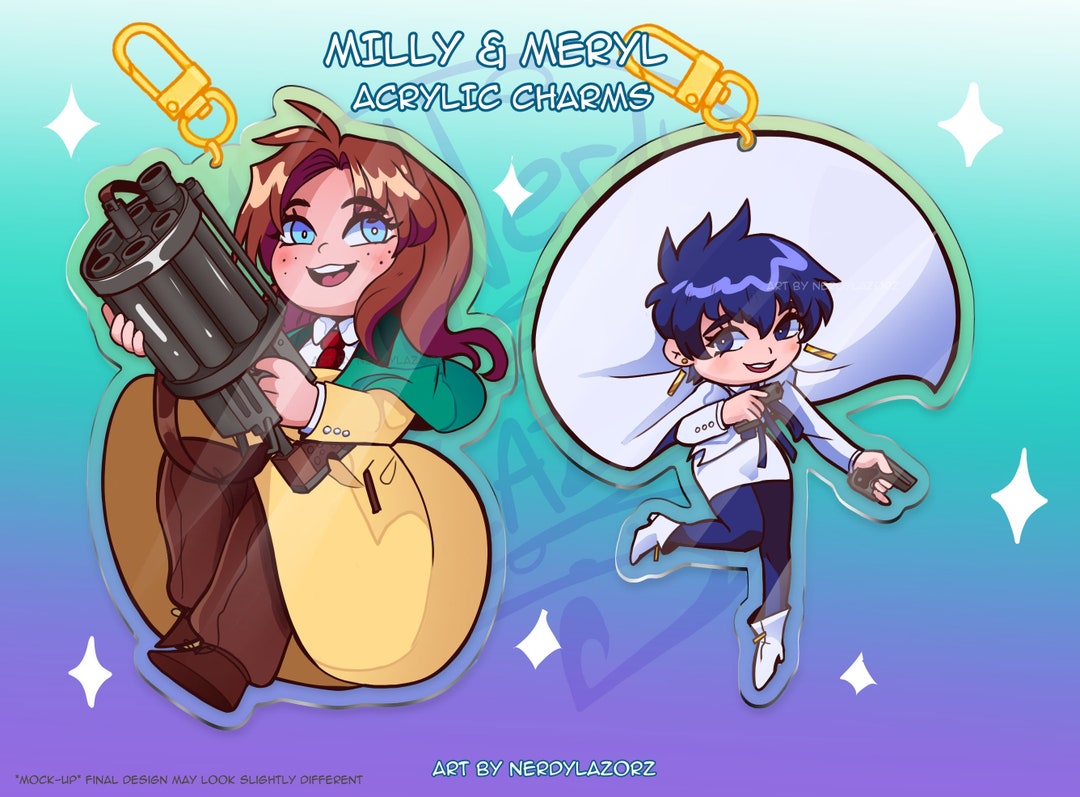 Meryl and Milly- Acrylic Charms- Trimax 98' (fanmerch) - Etsy