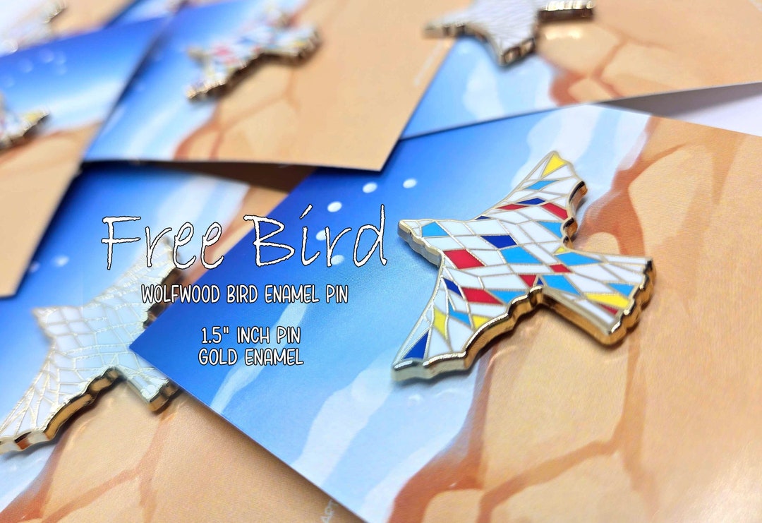 Free Bird- Wolfwood Inspired 1.5" Hard Enamel Pin (unofficial Trigun ...