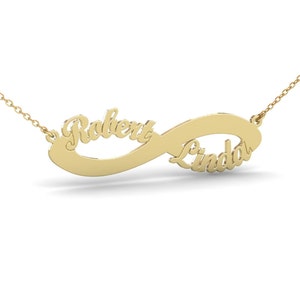 Custom Infinity Name Necklace Infinity Necklace Silver Name - Etsy