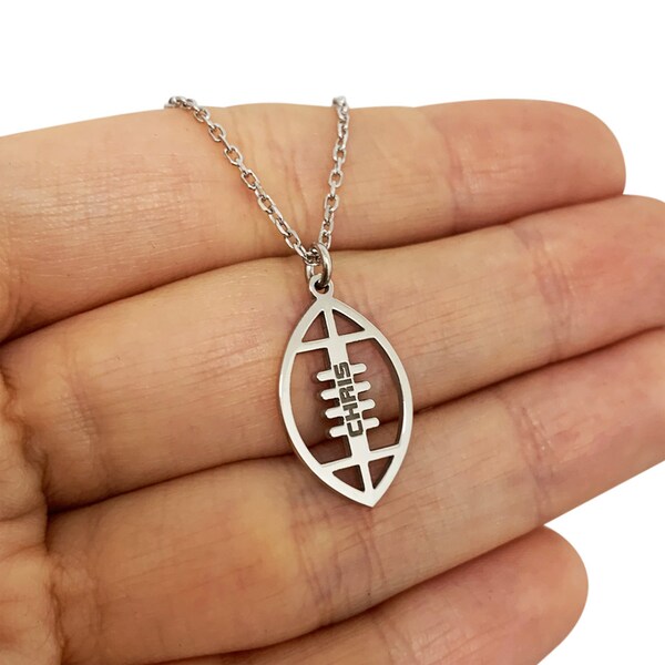 Football Necklace - Etsy