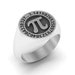 Pi Symbol Signet Ring, Sterling Silver Signet Ring, Pi Ring, Graduation ...
