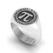 Pi Symbol Signet Ring, Sterling Silver Signet Ring, Pi Ring, Graduation ...
