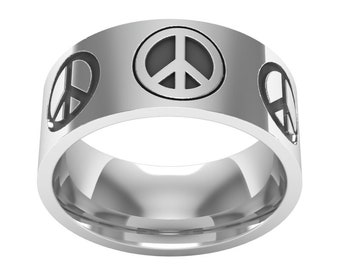 Silver Peace Symbol - Etsy