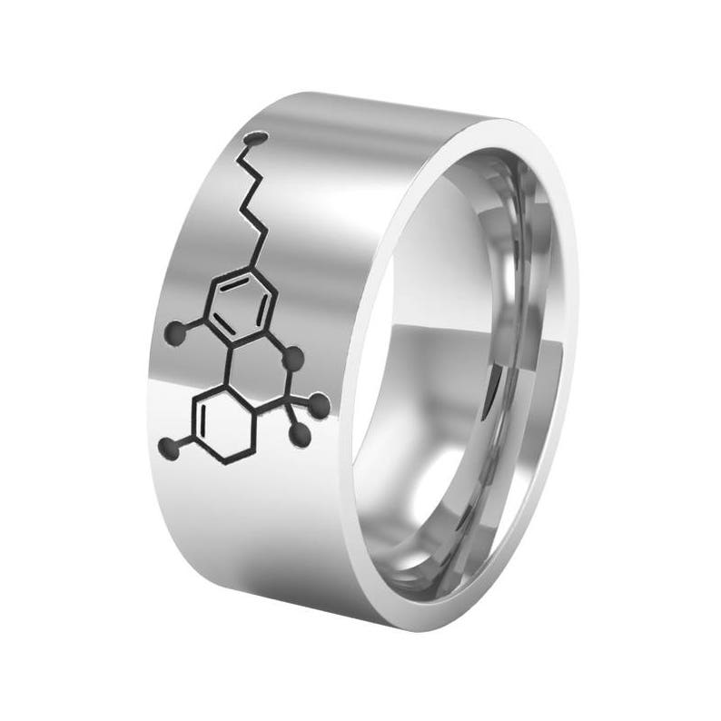 THC Molecule Ring THC Molecule Jewelry Biology Ring | Etsy