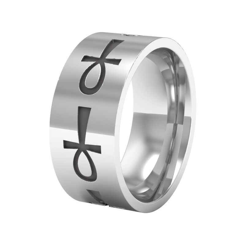 Ankh Silver Band Ring Ankh Ring Ankh Jewelry Engraved Ankh - Etsy