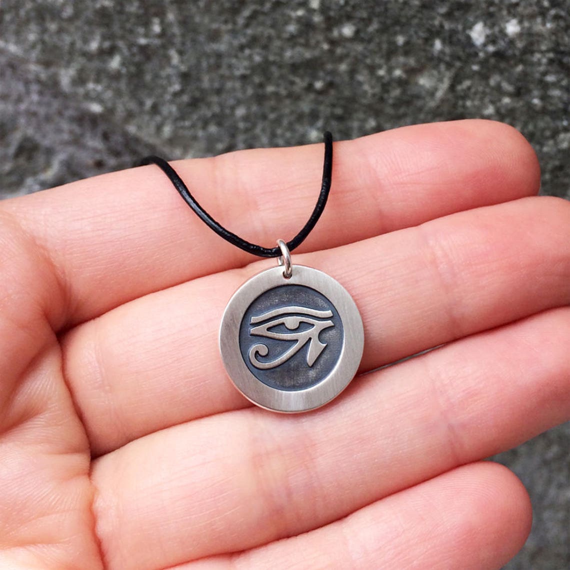 Eye of Horus Necklace in Sterling Silver Metal Eye of Horus - Etsy