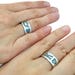 Sterling Silver Queen and King Couples Rings, King Band Ring, Queen ...