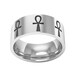Ankh Band Ring, Silver Ankh Ring, Ankh Jewelry, Egyptian Symbol Ring ...