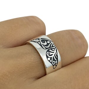 Butterfly Couple Rings in Sterling Silver Metal, Butterfly Ring ...
