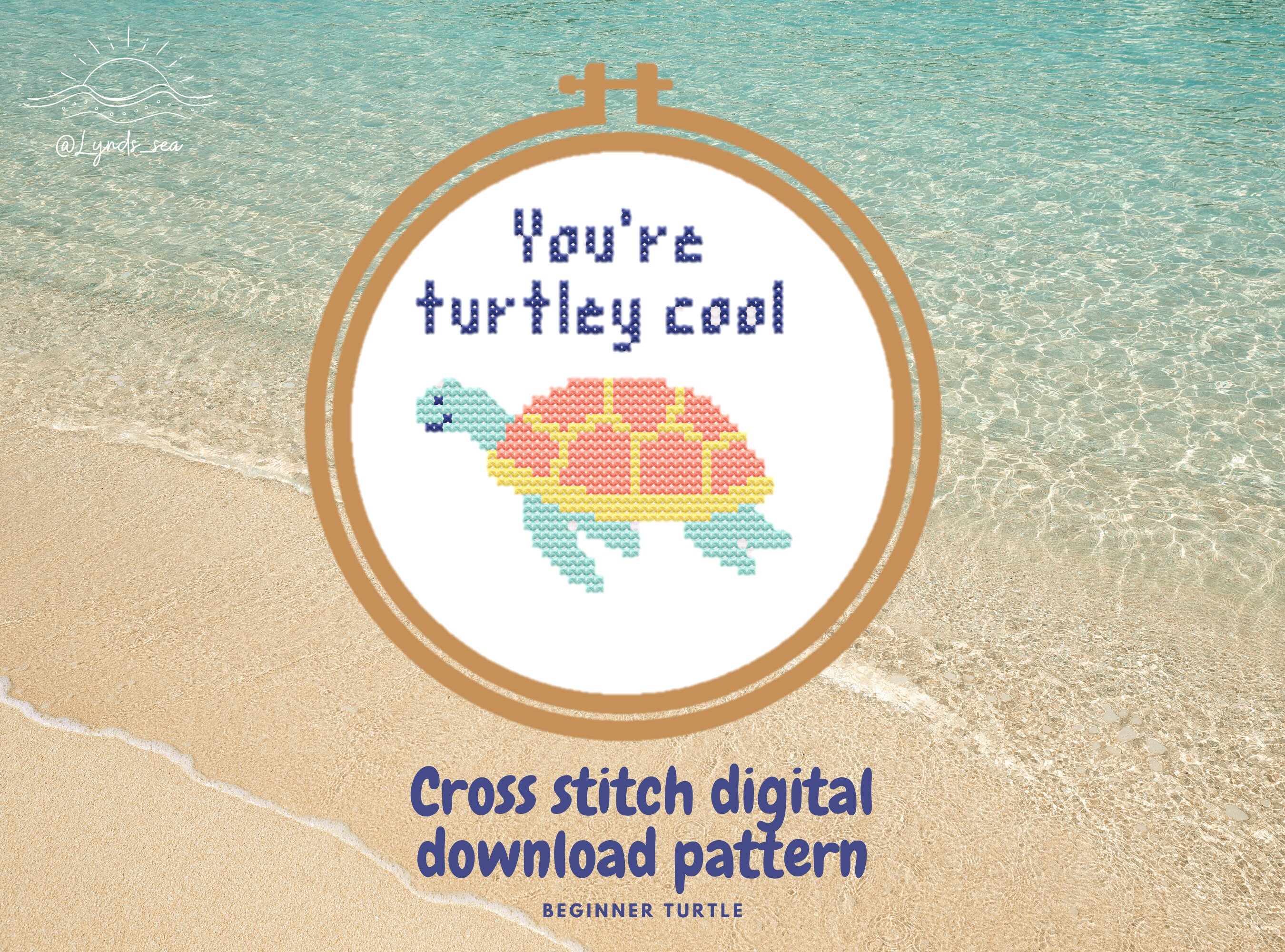 Beginner's Turtle Cross Stitch Pattern - Etsy