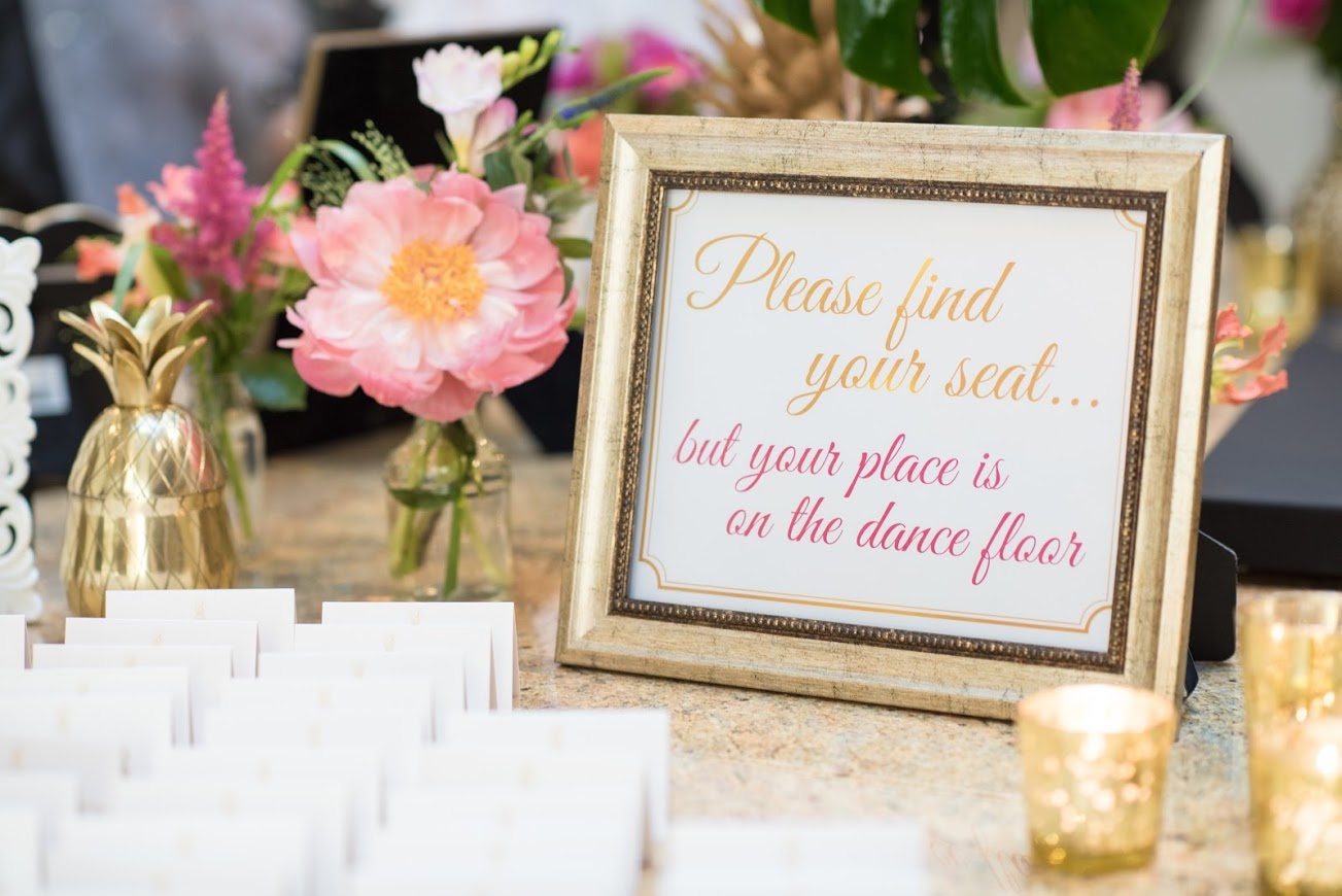 Seating Place Cards Wedding Sign Instant Digital Download Place Card ...