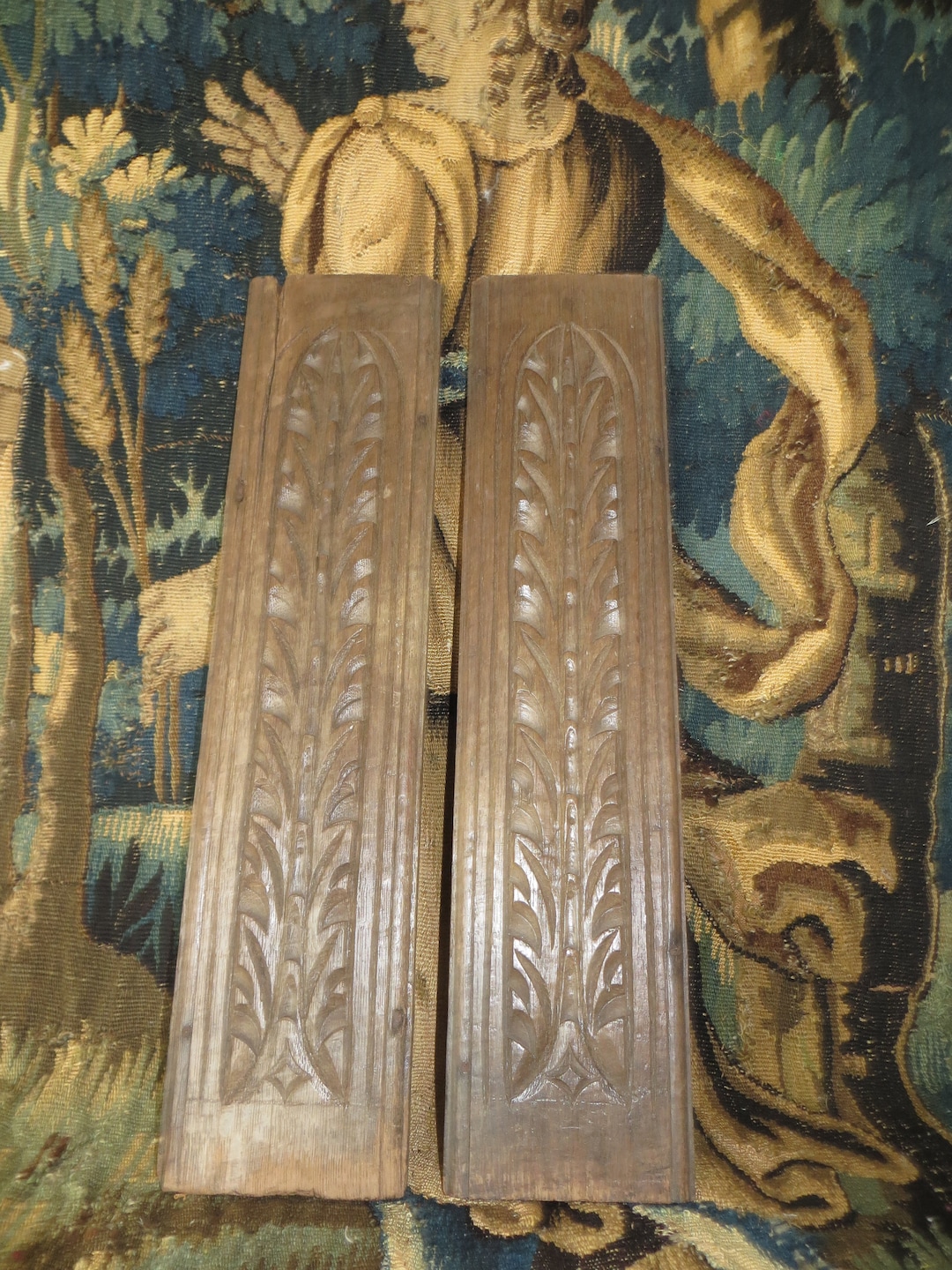 Matching Pair of Mid-1600s English Limed Oak Panels. - Etsy
